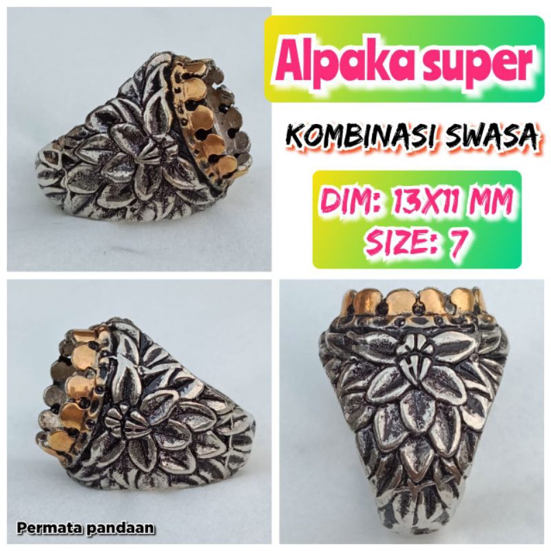 Jual emban batu akik dan permata alpaka super kombinasi swasa.26 ...