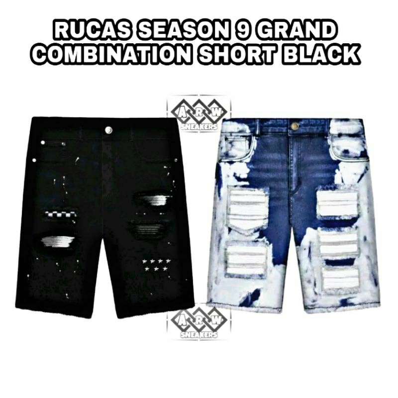 Jual ( SEGEL ) RUCAS SEASON 9 GRAND COMBINATION SHORT BLACK JEANS ...