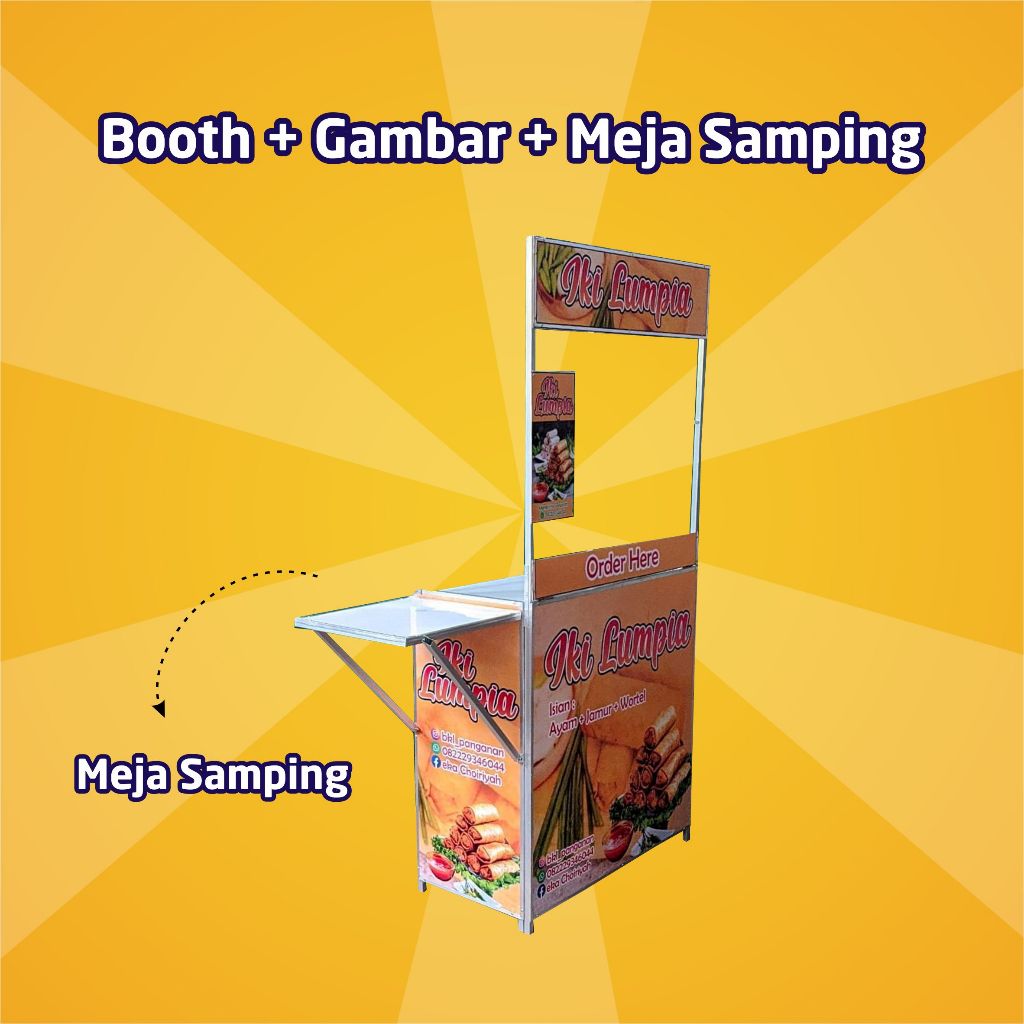 Jual Booth Portable 60x40 Minimalis / Gerobak Lipat / Meja Jualan ...