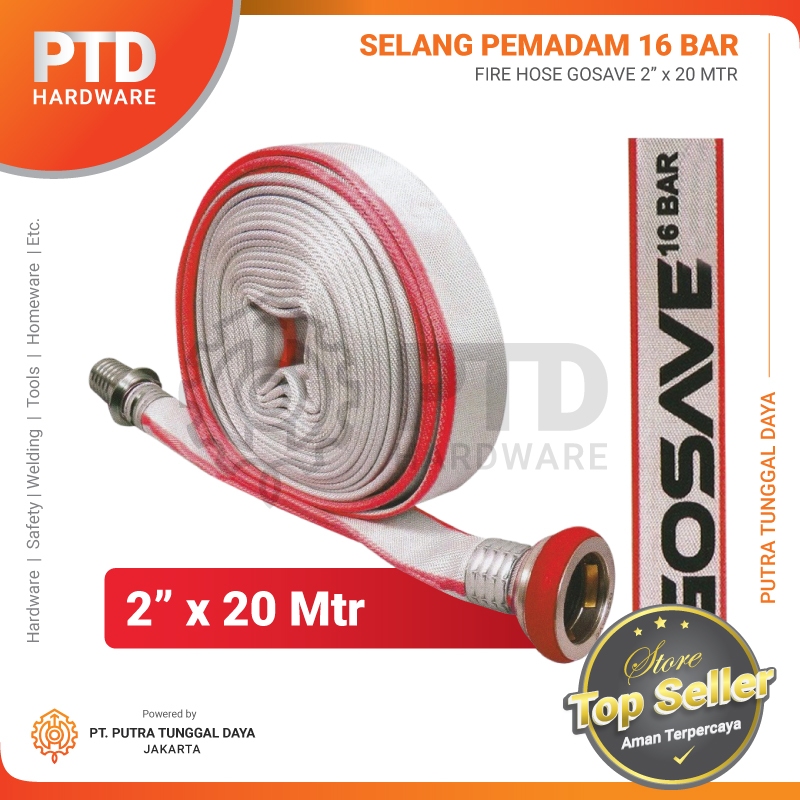 Jual Selang Pemadam Kebakaran 2 inch x 20 Mtr / Fire Hose 16 Bar Kanvas | Shopee Indonesia