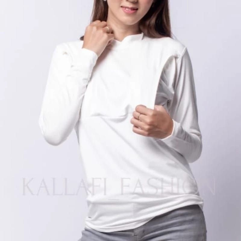 Jual Manset Busui Bukaan Samping Premium/Iner Menyusui/Kaos Busui Lengan Panjang | Shopee Indonesia