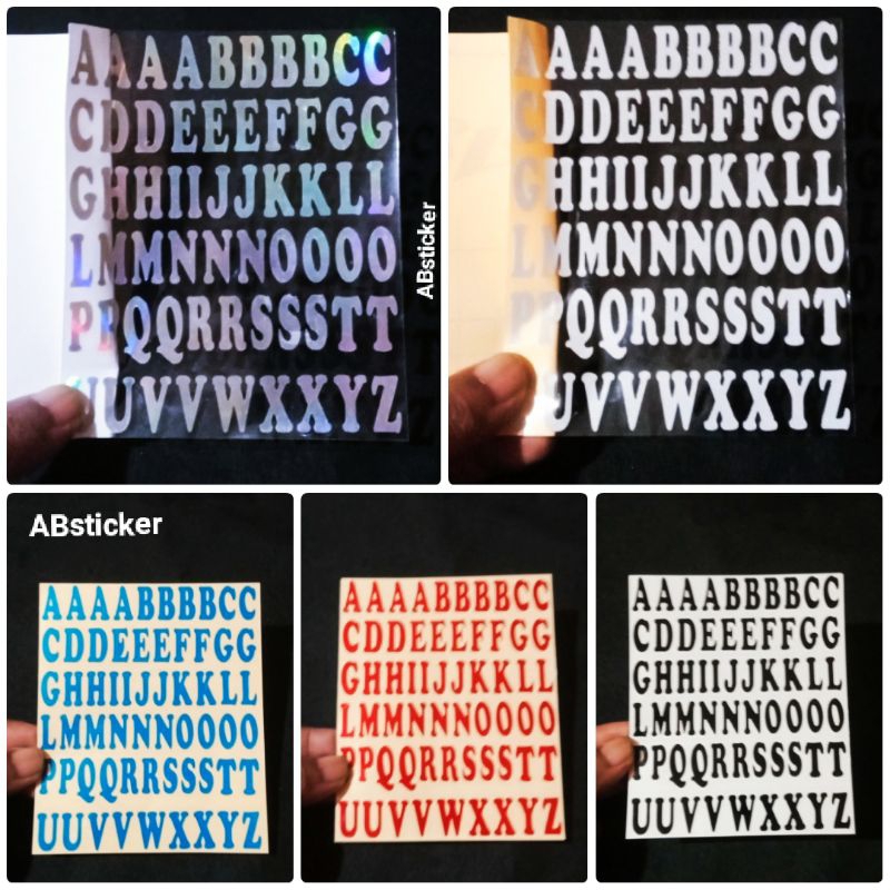 Jual Stiker Abjad Sticker Huruf Cutting | Shopee Indonesia