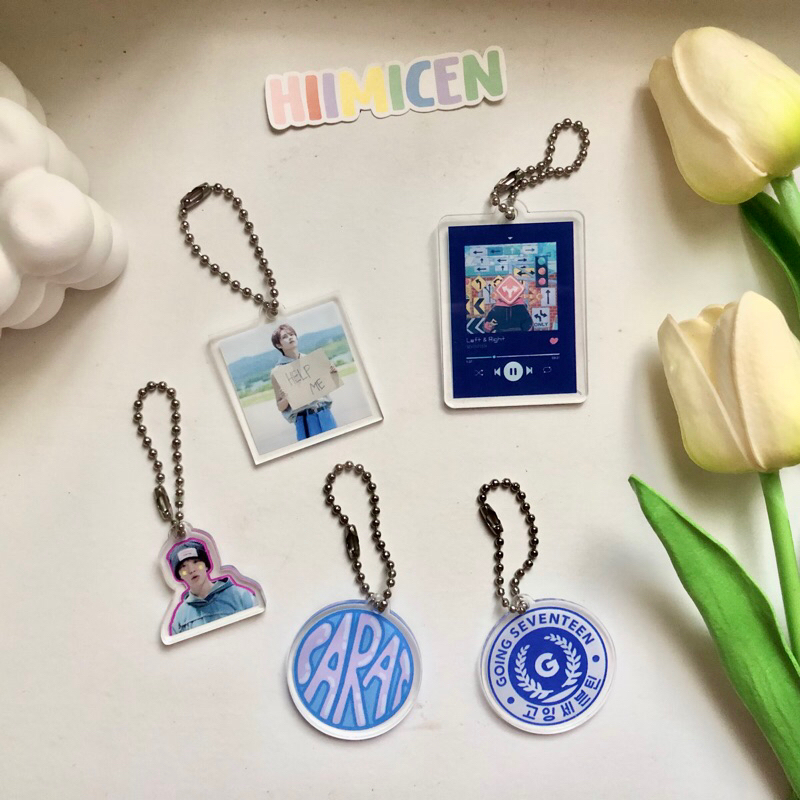 Jual Ganci akrilik custom 5x5cm| Keychain Acrylic | Charm acrylic ...