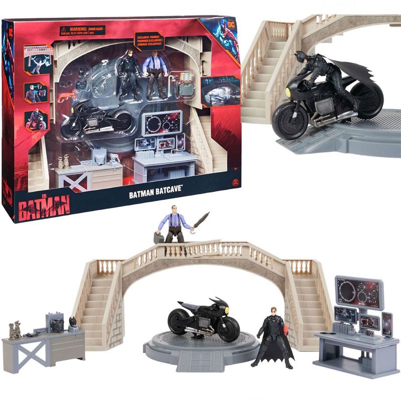 Jual DC THE BATMAN BATCAVE BATCYCLE EXCLUSIVE MOVIE 2022 SPIN MASTER ...
