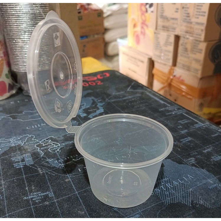 Jual 100ml THINWALL CUP PUDDING / GELAS PUDING KLIP / WADAH PUDING ...