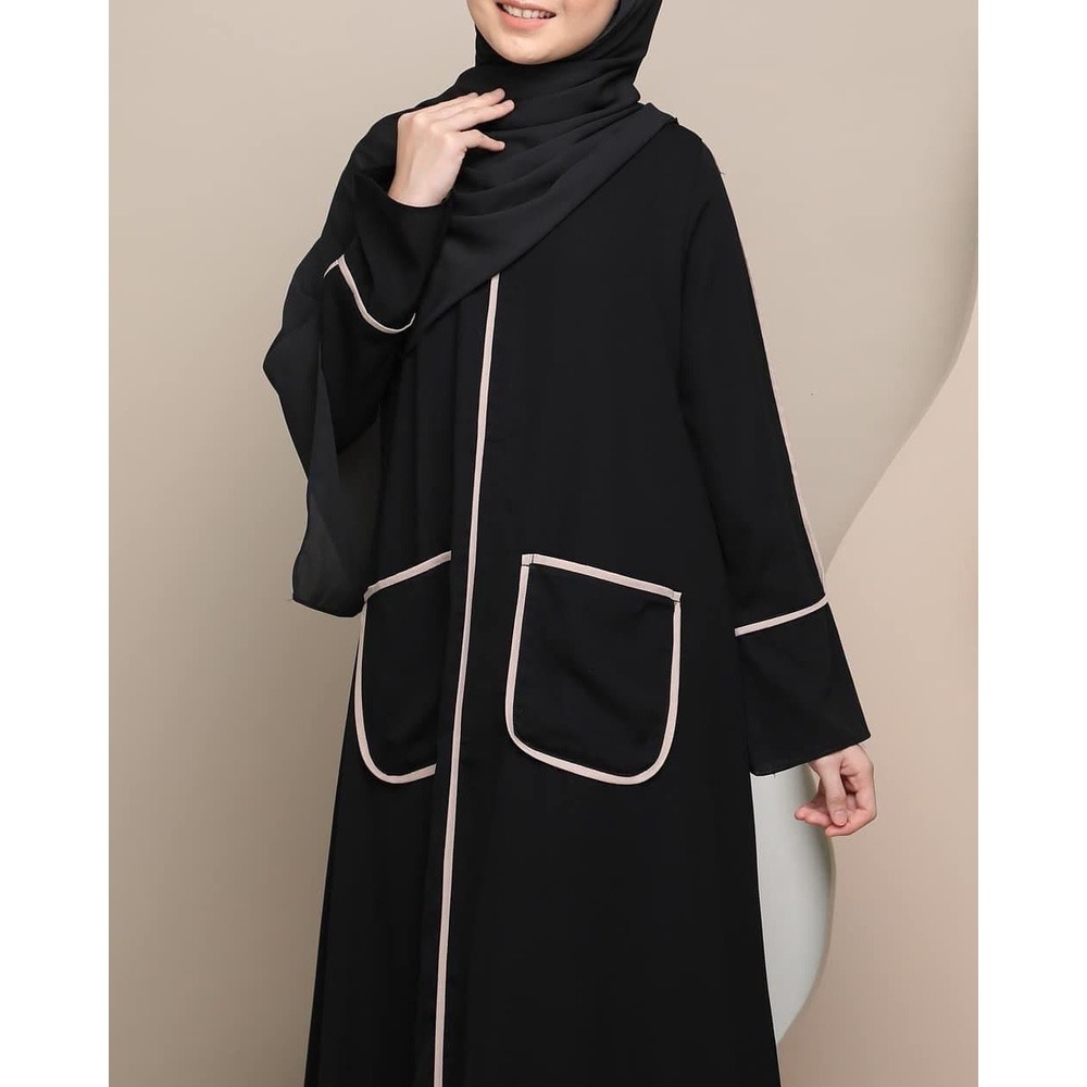 Jual Abaya Gamis Maxi Dress Arab Saudi Abaya Hitam Polos Bordir Zephy ...