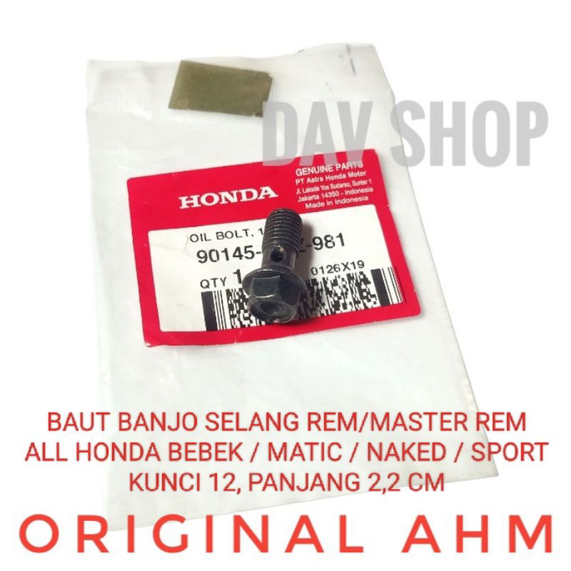 Jual BAUT BANJO SELANG MASTER REM TIGER MEGAPRO CB150R CBR150 CBR250 ...