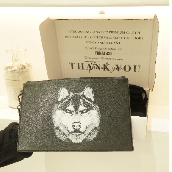 Jual Fanatico - Pouch Bag HUSKY / Clutch Bag / Tas Tangan / Tas Clutch ...