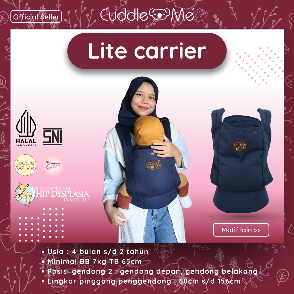 Jual Cuddle Me Lite Carrier Gendongan Depan | Shopee Indonesia