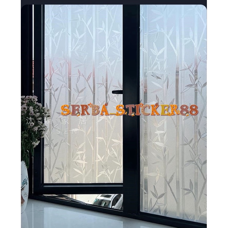Jual Sticker Kaca Jendela Stiker Kaca Bermotif L122Cm x P25cm | Shopee ...