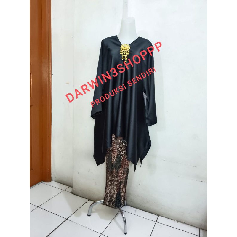 Jual Terlaris Kebaya One Set Polos Tunik Satin Terbaru Kebaya Modern