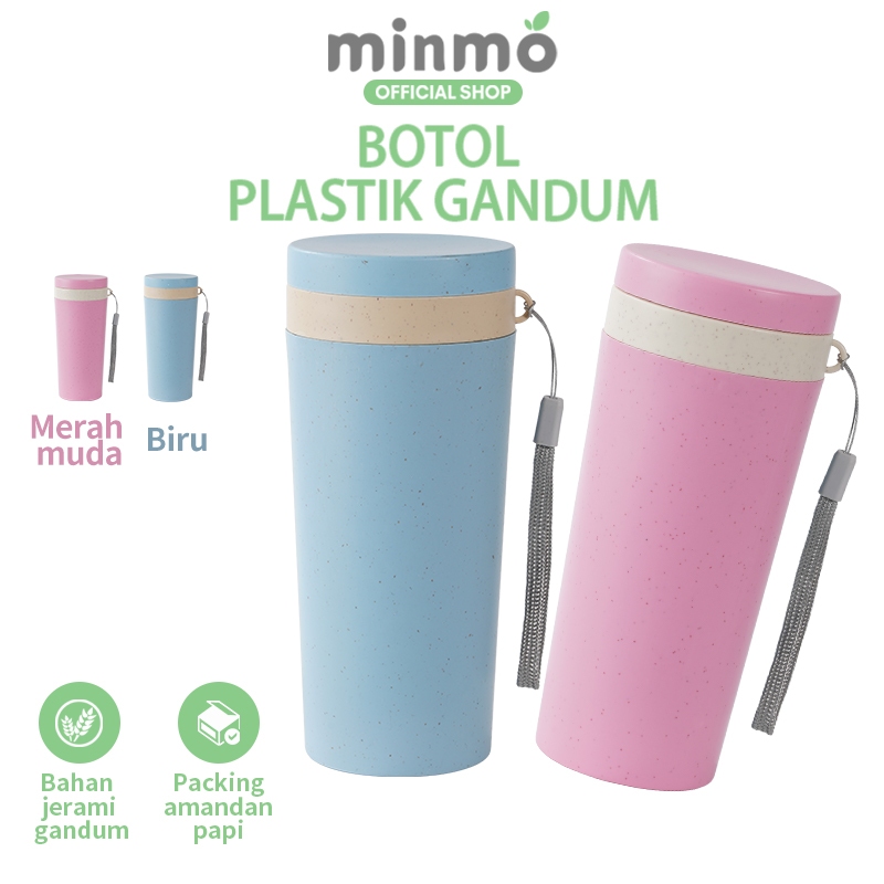 Jual Minmo botol air minum portable Jerami gandum/Gelas Termos Gandum ...