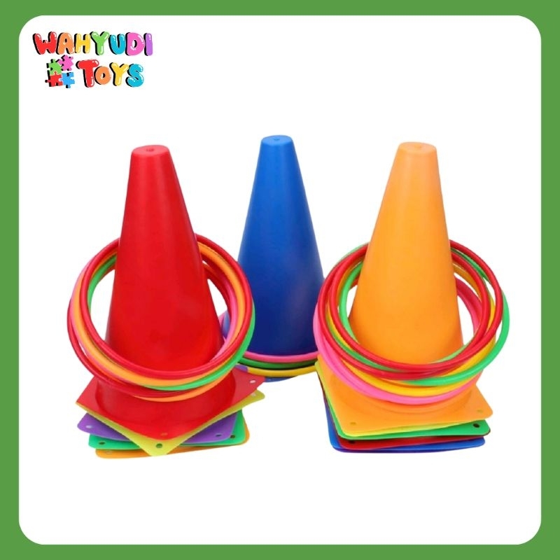 Jual MAINAN MURAH EDUKASI CONE RING LEMPAR GELANG KERUCUT - YG25 ...