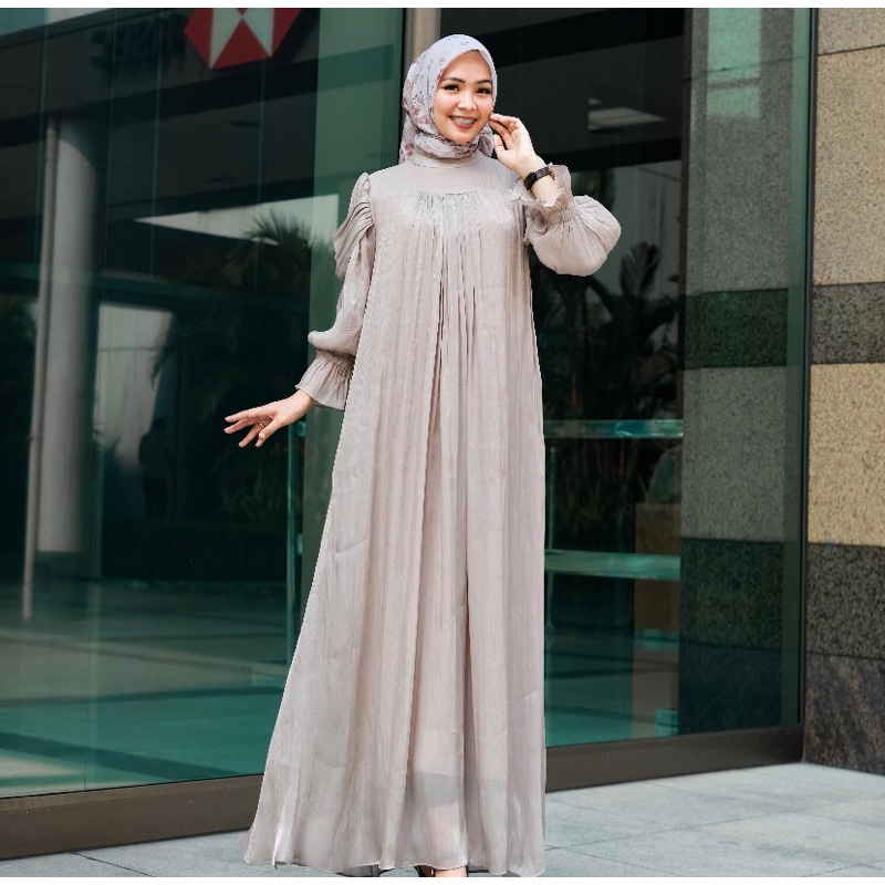 Jual Seraya Hureim Shimmer Dress Exclusive Terbaru Bahan Arabian ...