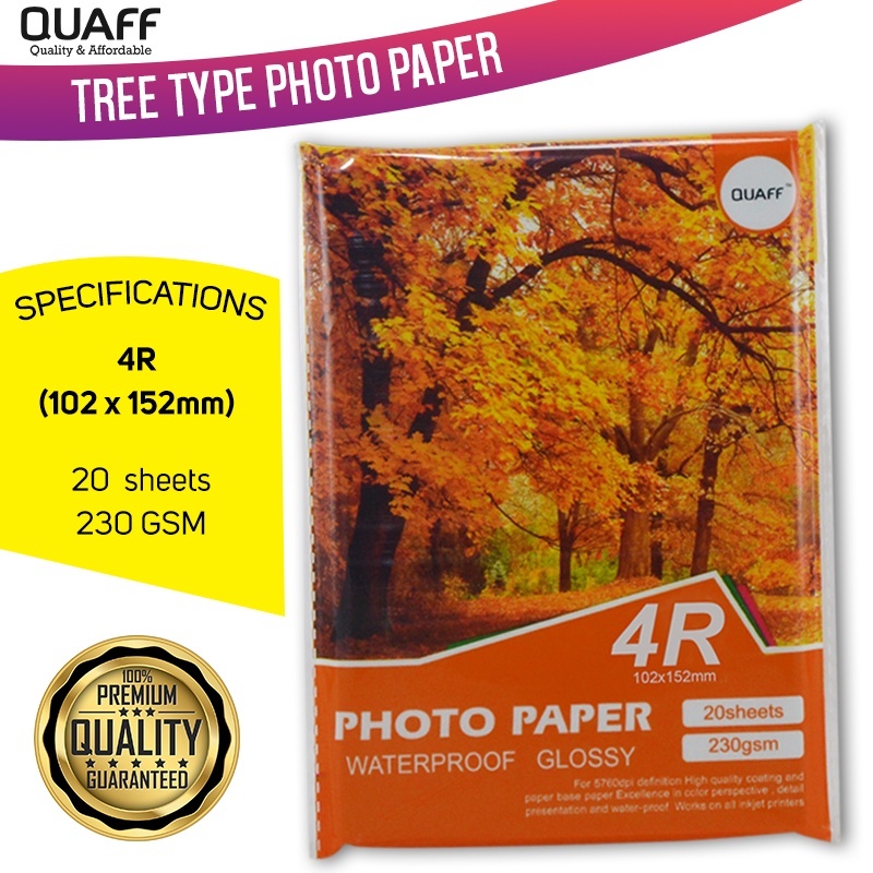 Jual Kertas Foto (20 Lembar/Pack) Ukuran 5R 4R 3R Glossy 230GSM ...