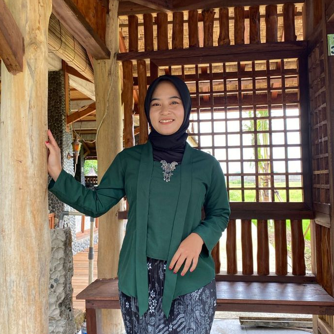 Jual Kebaya Kutu Baru Polos Katun Kebaya Lengan Panjang Kebaya Moderen ...