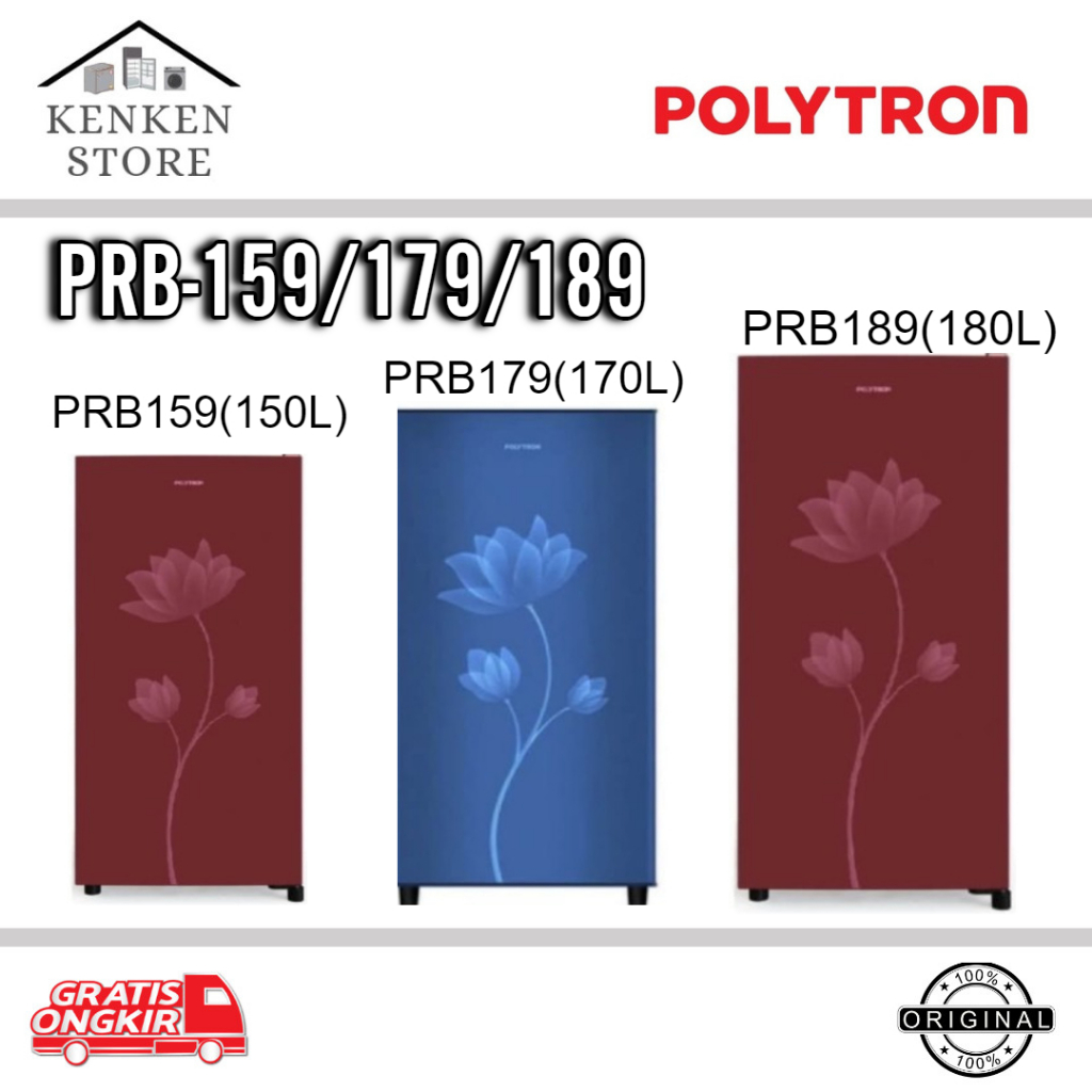 Jual KULKAS POLYTRON 1 PINTU 159 PRB159 PRB 159 LEMARI ES 1 PINTU ...