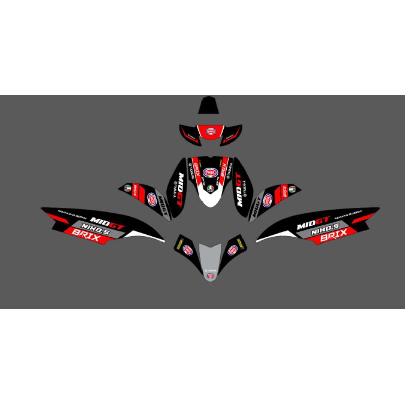 Jual DECAL KEREN MIO GT CUSTOM | Shopee Indonesia