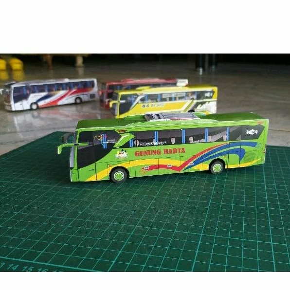 Jual papercraft bus DIY, GUNUNG HARTA (jetbus 3+) | Shopee Indonesia