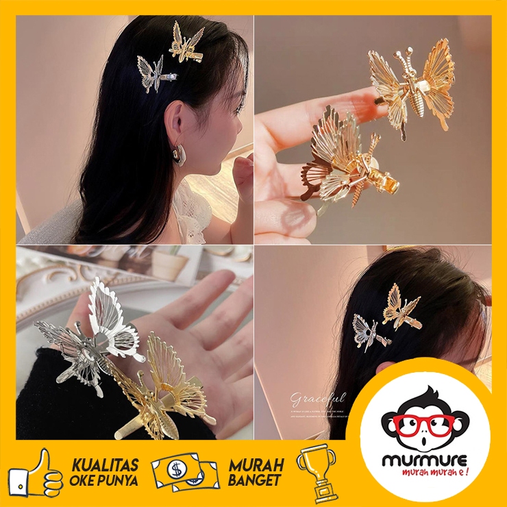 Jual MURMURE | JEPIT RAMBUT KUPU KUPU GOYANG BERGERAK JEPITAN RAMBUT ...