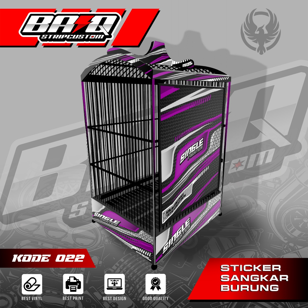 Jual STICKER DECAL SANGKAR KOTAK - DECAL SANGKAR BURUNG KOTAK EBOD ...