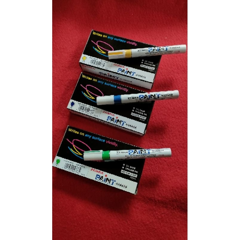 Jual Spidol Warna Spidol Ban Paint Marker Zebra | Shopee Indonesia