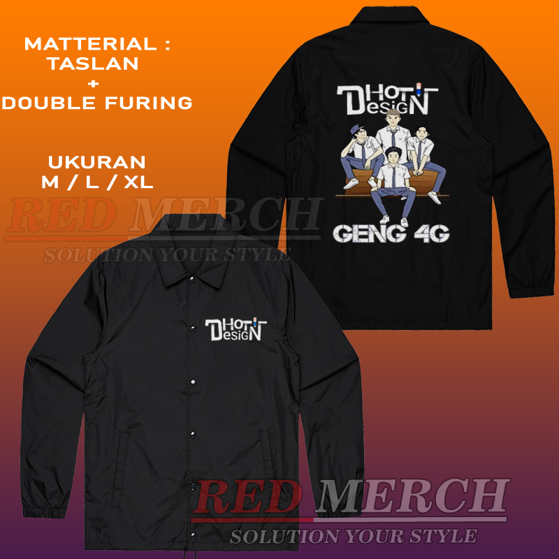 Jual RedMerch// jaket coach logo dhot design geng 4g Trend Youtube new ...