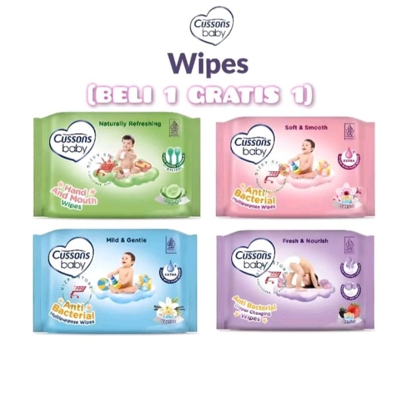 Jual Tissue Basah Cussons Baby Wipes 45+45 Sheets | Shopee Indonesia