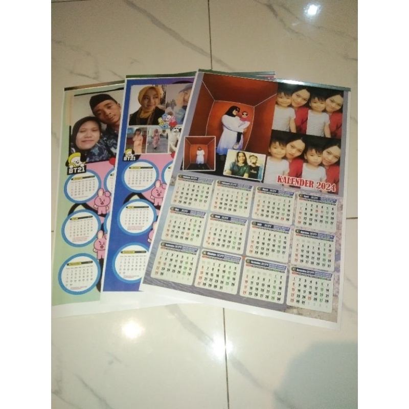 Jual KELENDER DINDING CUSTOM/ KALENDER PAKAI FOTO SENDIRI | Shopee ...