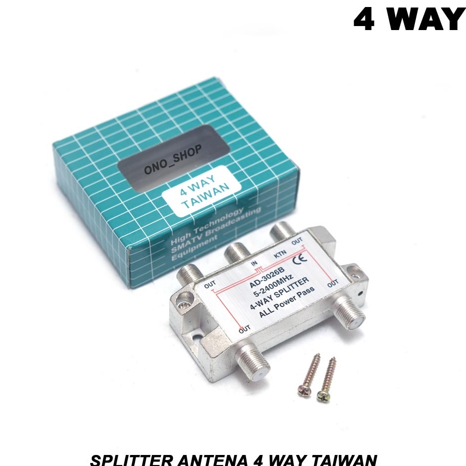 Jual Splitter Antenna 4 Way Taiwan u Paling Dicari Murah Banget | Shopee Indonesia