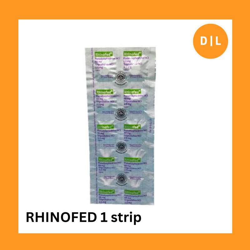 Jual Obat RHINOFED TABLET 1 strip 10 tablet | Shopee Indonesia