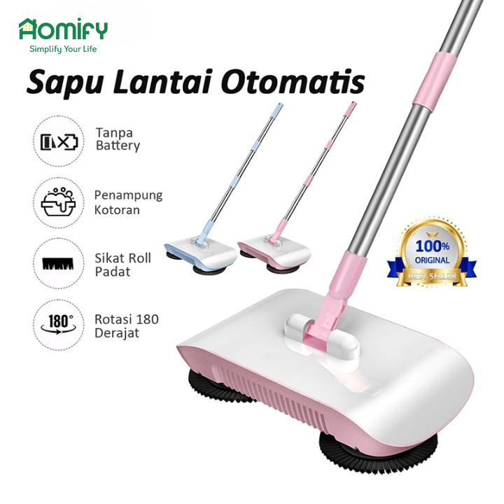 Jual HOMIFY Sapu Dorong Otomatis Tanpa Listrik Multifungsi Dilengkapi ...