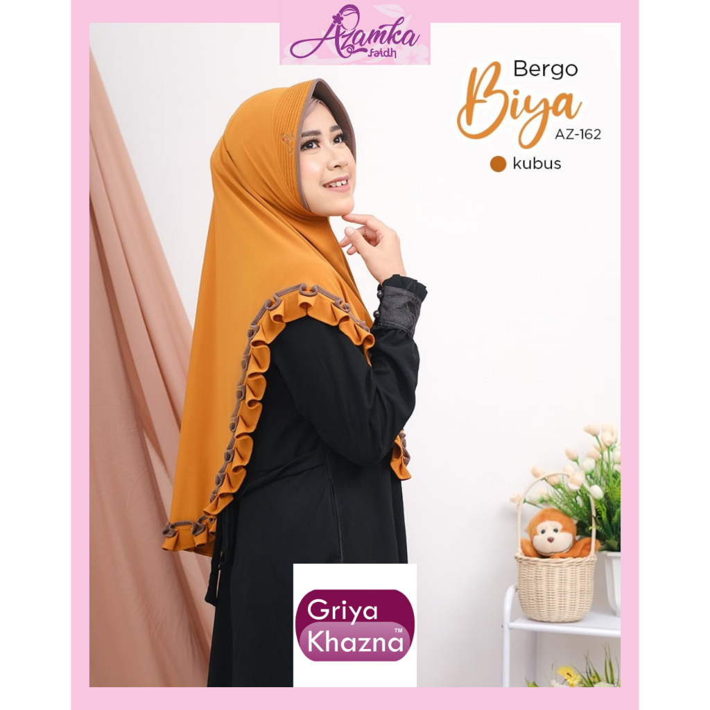 Jual Azamka Kerudung Jilbab Daily Wanita Dewasa Bergo Biya | Shopee ...