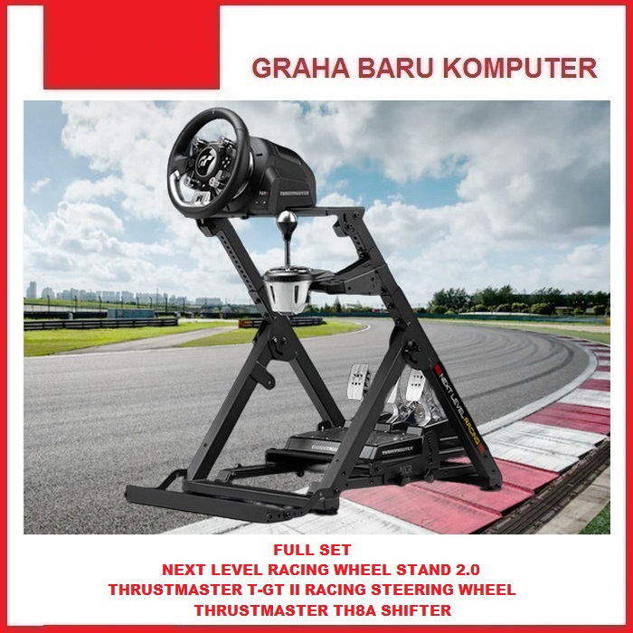 Jual FULLSET Thrustmaster T-GT II Racing Steering Wheel Stand ...