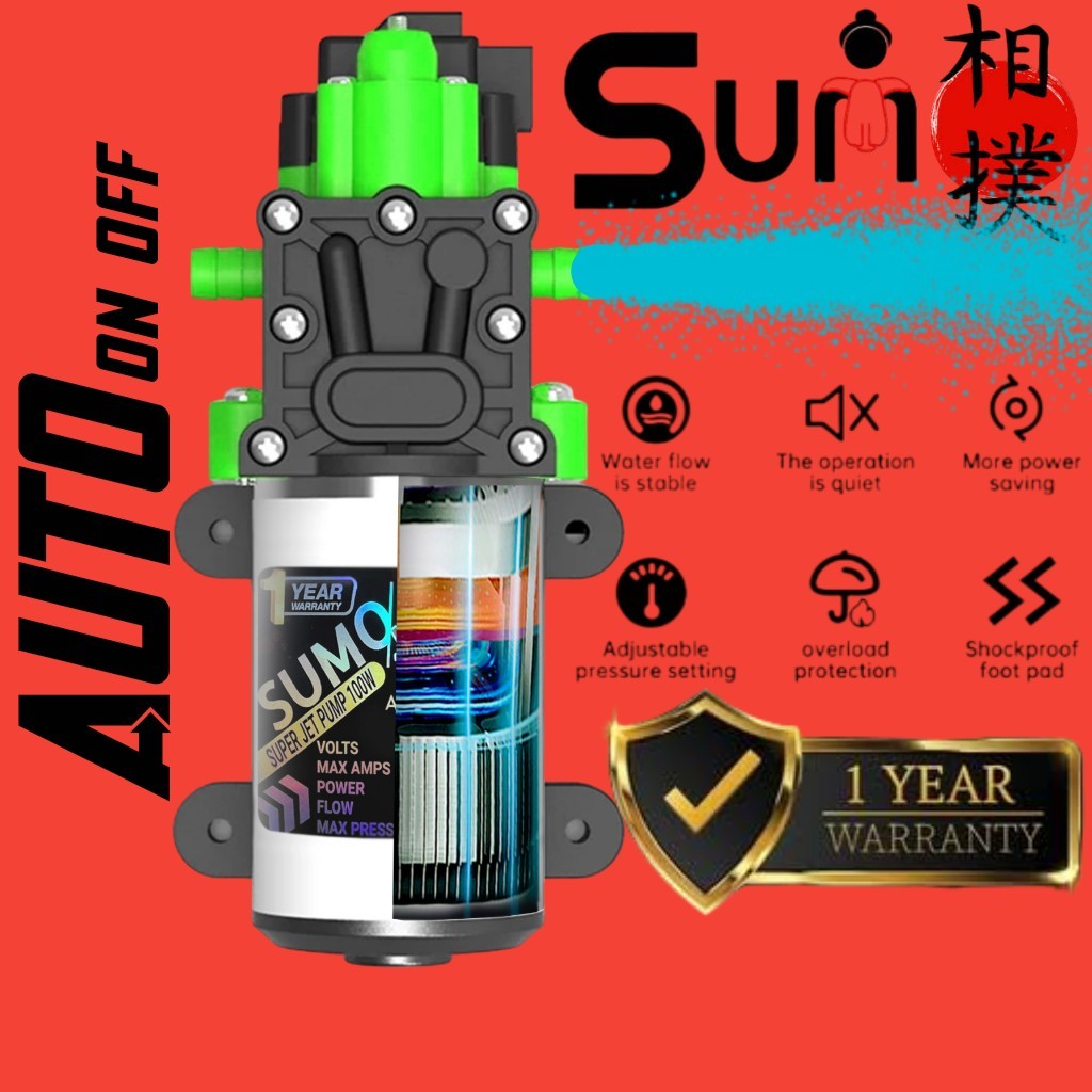 Jual SUMO JAPAN Dinamo Pompa Sprayer Electrik 12V 400PSI/ Dinamo ...