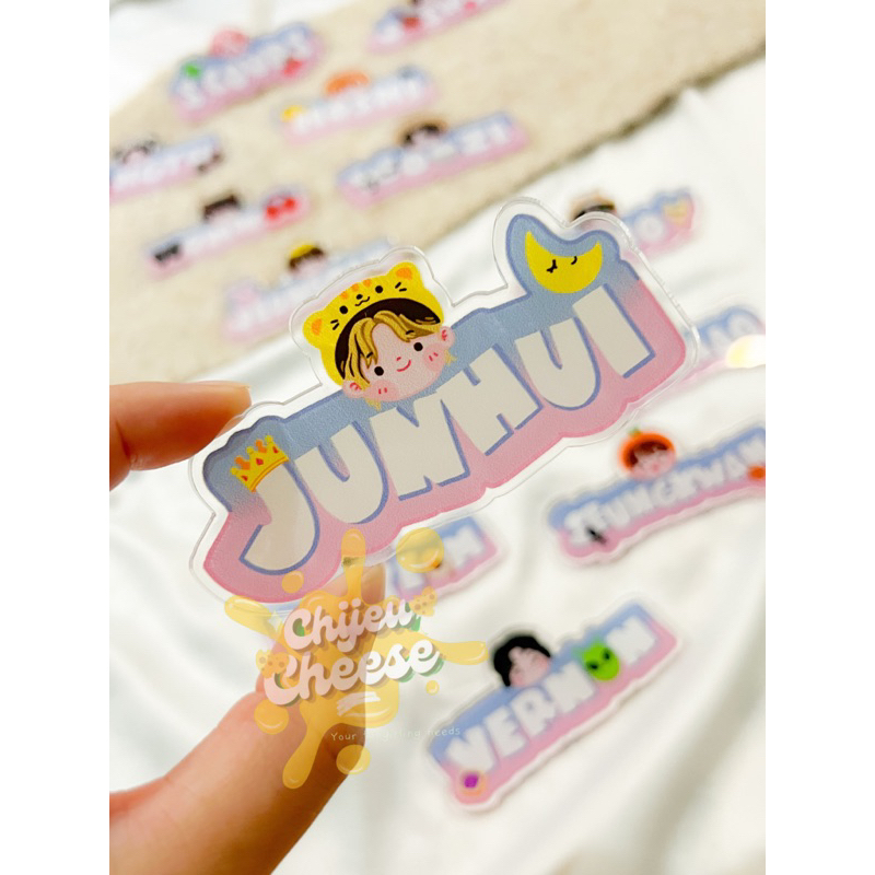 Jual Name Tag Papan Nama Akrilik Seventeen sebong svt Caratbong carbong ...