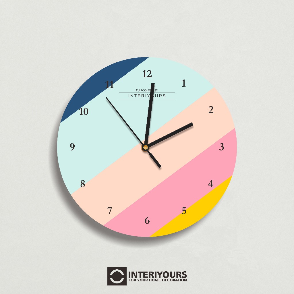 Jual Jam DInding Pink Aesthetic Sweep Movement Tanpa Kaca | Shopee ...
