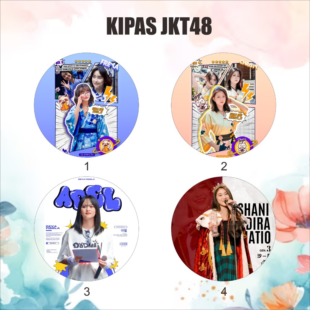 Jual KIPAS CUSTOM JKT48 2 SISI MURAH BERKUALITAS/ KIPAS PERNIKAHAN ...