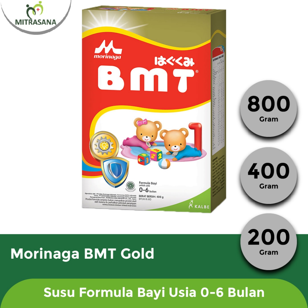 Jual Morinaga BMT Gold 190GR 390GR 780GR ~ Susu Formula Bayi 0-6 Bulan ...
