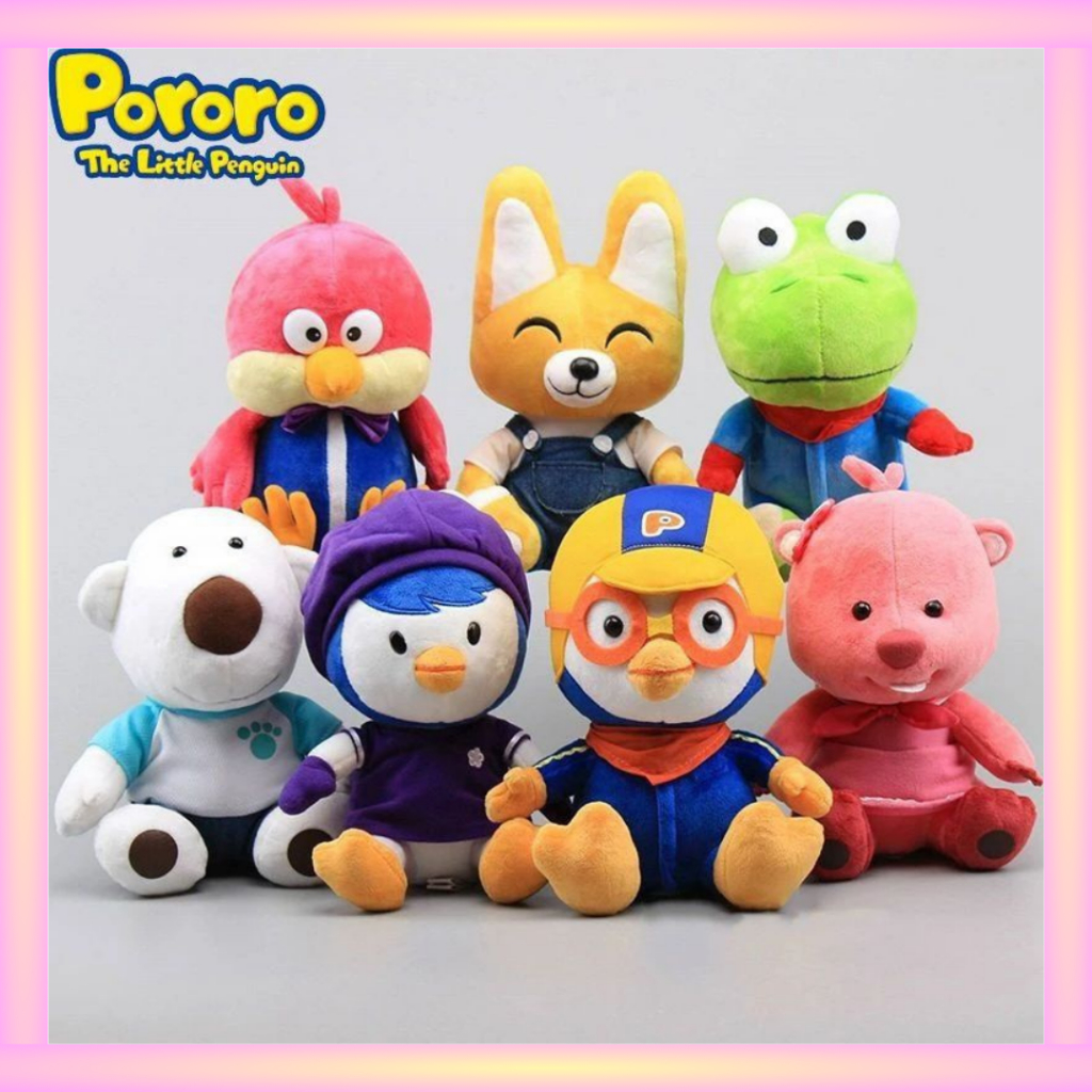 Jual Mainan Boneka Pororo And Friends Full Team Ukuran 25cm Bahan Yelvo ...