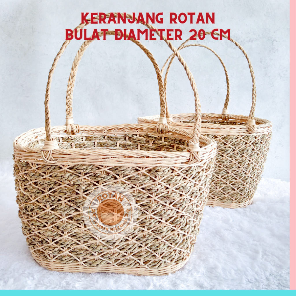 Jual TK Keranjang Rotan Piknik Kualitas Terbaik | Keranjang Rotan ...