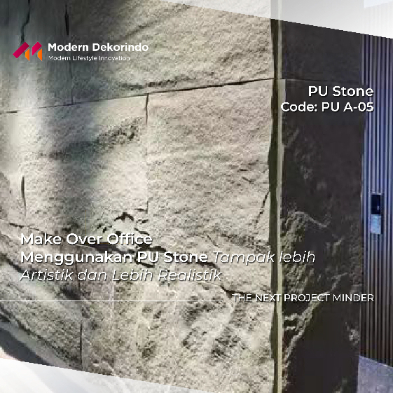 Jual PU Stone Modern Dekorindo 3cm | Panel Dinding Batu Alam Anti Lumut ...