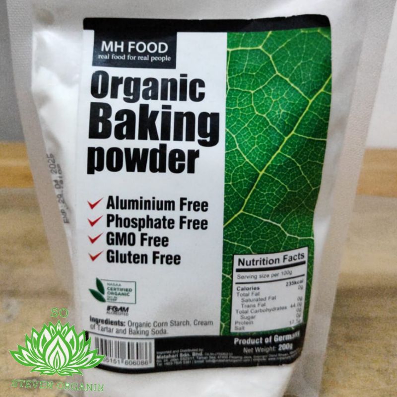 Jual MH Food Organic Baking Powder 200g | Shopee Indonesia