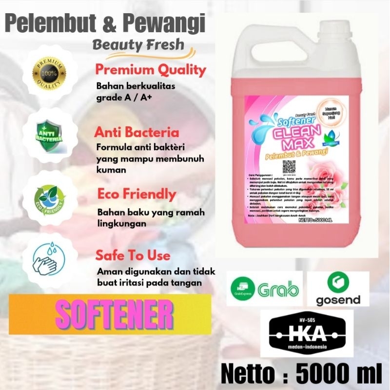 Jual Clean Max / Softener 5 liter / Pelembut Dan Pewangi Pakaian 5 ...
