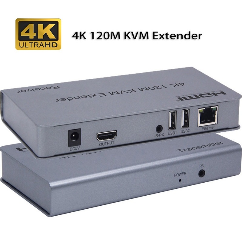 Jual HDMI KVM Extender 4K with Loop HDTV Extension 120m | Shopee Indonesia