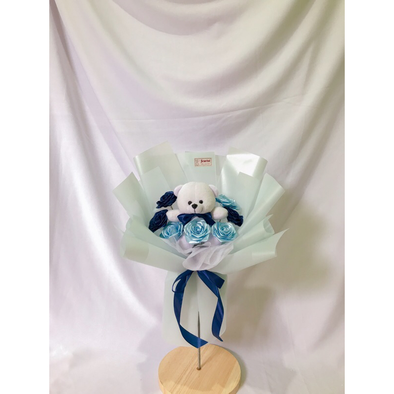 Jual Bouquet boneka dan bunga satin | Shopee Indonesia