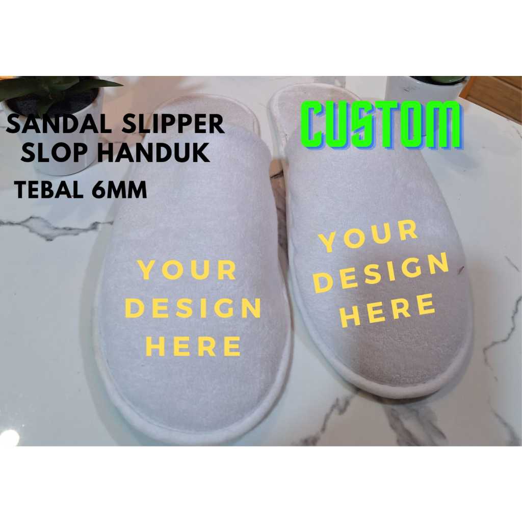 Jual SANDAL SLIPPER SLOP HANDUK CUSTOM SUKASUKA | Shopee Indonesia