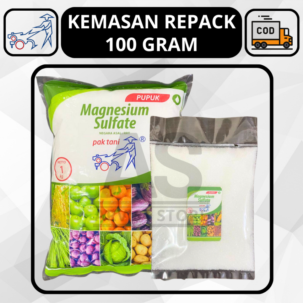 Jual Pupuk MAGNESIUM SULFATE Pak Tani Kemasan Repack 100 Gram | Shopee Indonesia
