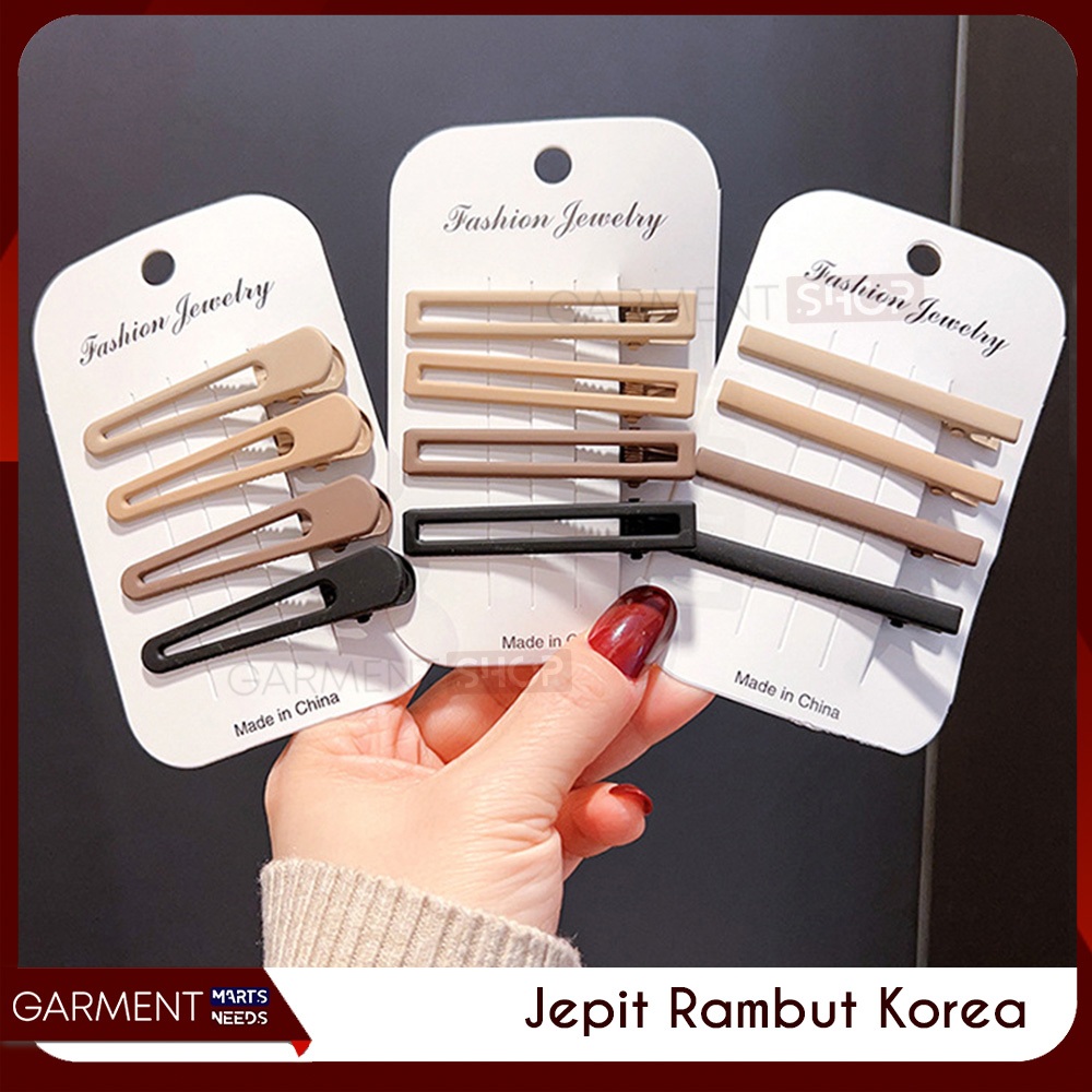 Jual Jepit Rambut Korea Hairpin Poni Lucu Jepitan Poni isi 3 Korean ...