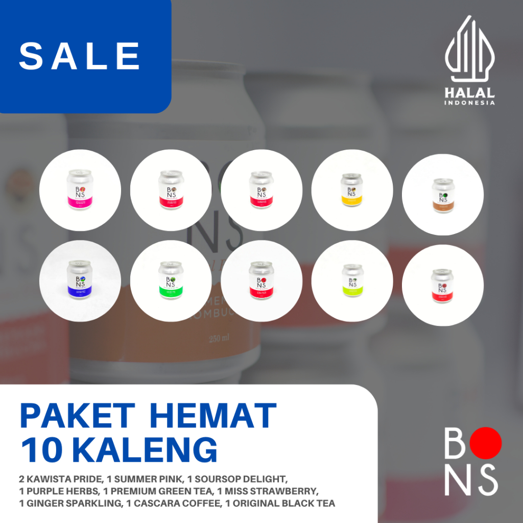 Jual Paket Kombucha 10 Kaleng | Shopee Indonesia